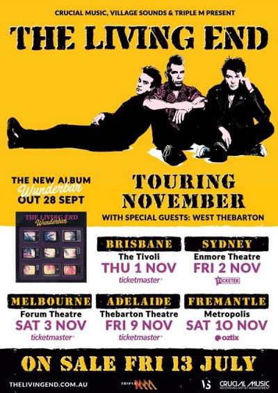 THE LIVING END announce new album and National Spring tour ...